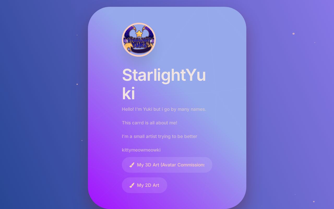 Starlightyuki's about me